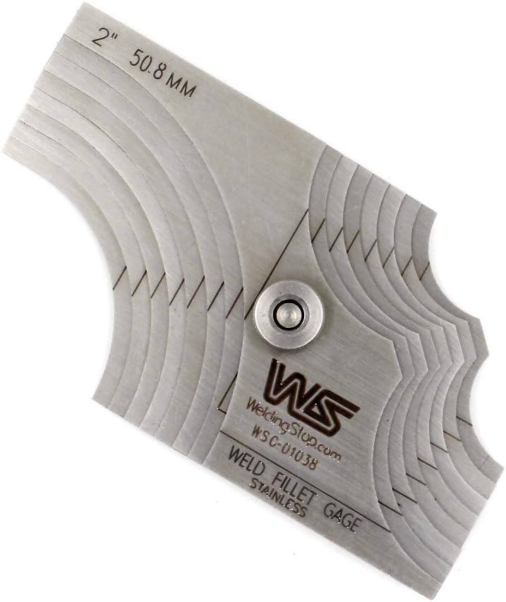 8 Pieces Welding Gauge Weld Leg Length/Fillet Throat Gage 28.6-50.8mm 1 ...