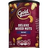 Amazon.com : Gold Emblem Deluxe Mixed Nuts Lightly Salted, 18 OZ ...