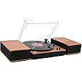 Amazon.com: MPK Bluetooth Record Player,Turntable HiFi System with ...