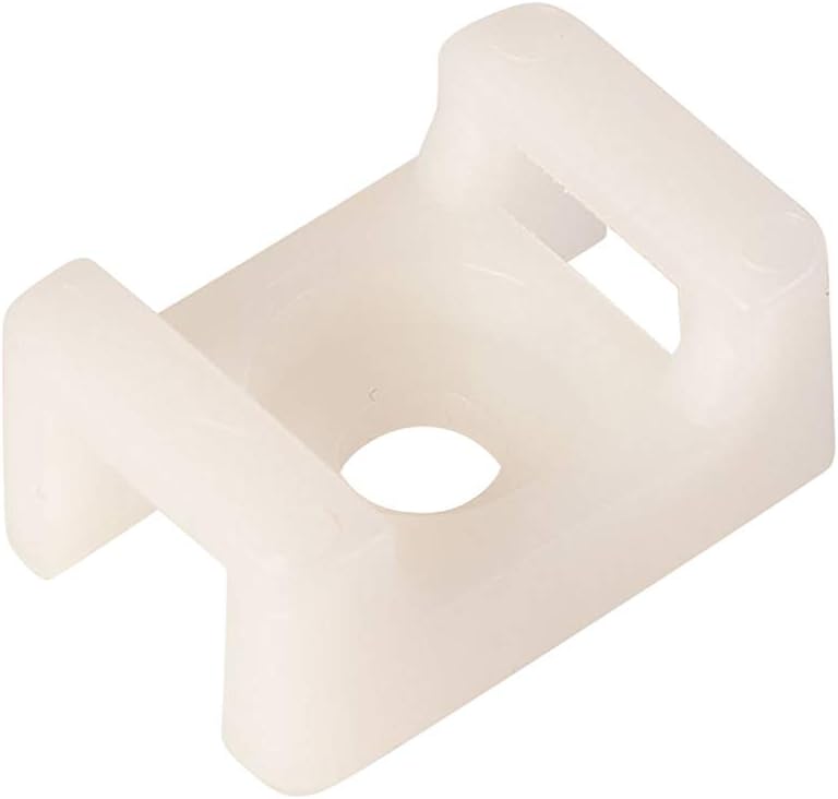 Amazon.com: GTSE 100 Pack Of White/Natural Screw Mount Cable Tie Bases ...