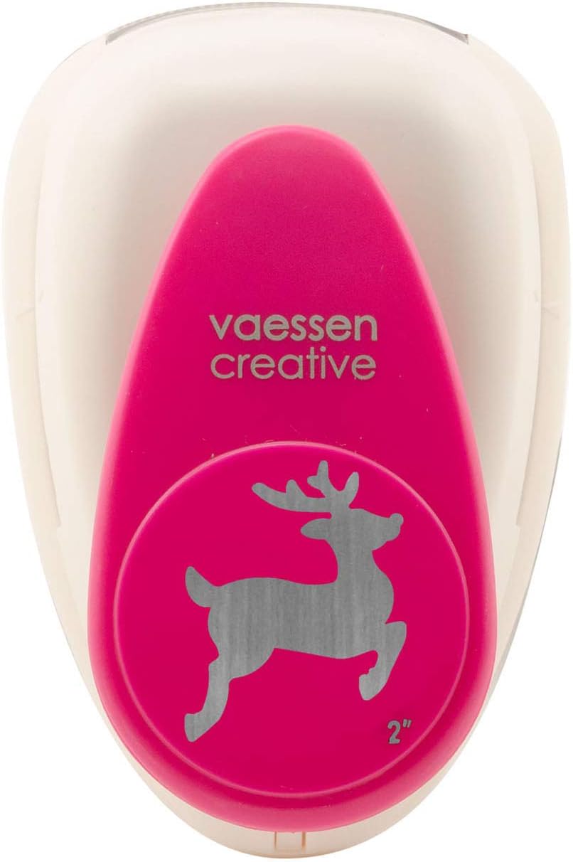 Vaessen Creative Motivstanzer Rentier, XL, Jumbo Stanzer, Motivlocher ...