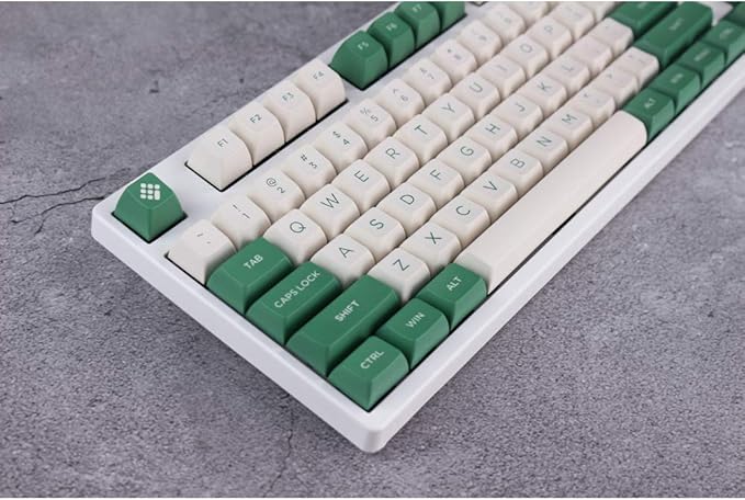 Amazon.com: ONECAP Green Camp 166 Keys OSA PBT Double Shot Keycap for ...