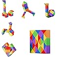 Amazon.com: MOYU BLOCK Fidget Snake Cube Puzzles Twist Toys Triangle ...