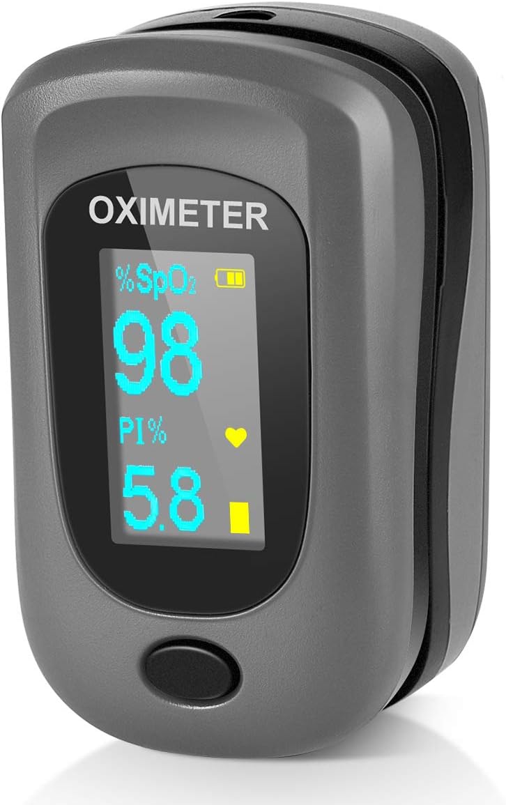 Pulse Oximeter, Oxygen Saturation Monitor Spo2 Fingertip Pulse Oximeter ...