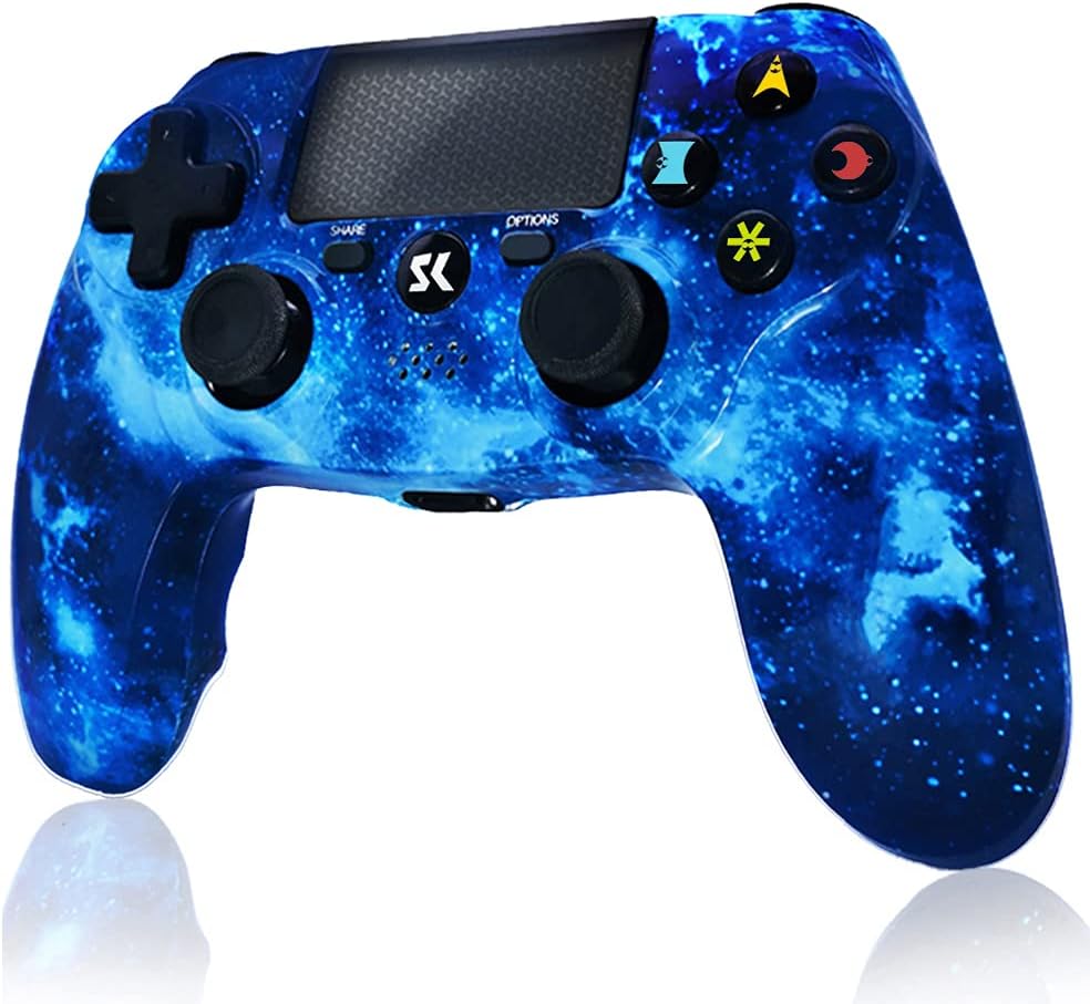 Manette sans fil pour PS4, manette de jeu double choc haute performance ...