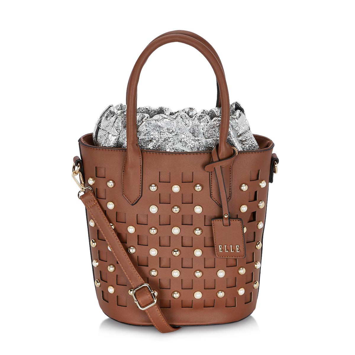ELLE Women's Satchel Handbags Brown: Amazon.in: Shoes & Handbags