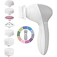 Amazon.com: Facial Cleansing Brush Face Scrubber: Electric Exfoliating ...