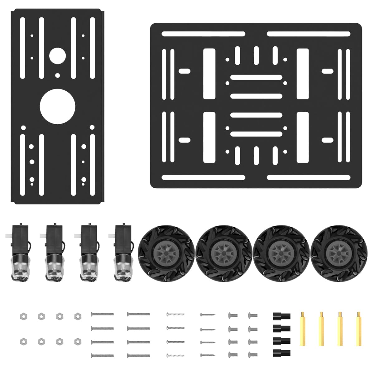 Mua Mecanum Robot Chassis Car Kit with 360° Omnidirectional Wheel ...