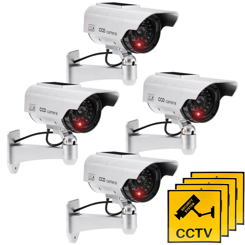 JUSTOP 4 Pack Dummy CCTV Camera Outdoor: Amazon.co.uk: Camera & Photo
