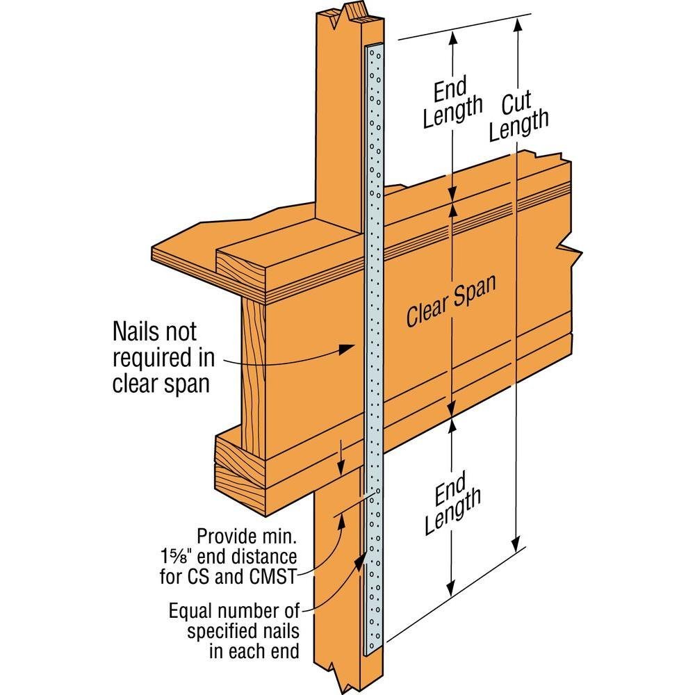 Simpson Strong Tie CS18-R Coiled Strap tillescenter Brackets Industrial ...