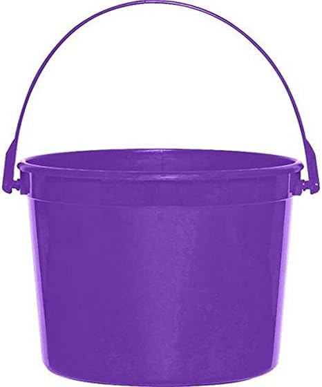 Amscan 268902.106 Amscan High Quality New Purple Plastic Bucket with ...