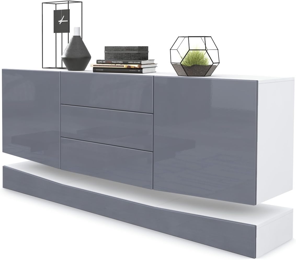 Sideboard Weiss Grau