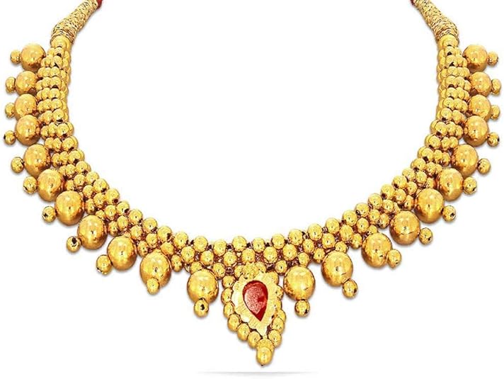 Buy Candere By Kalyan Jewellers 22KT Yellow Gold Choker Necklace for ...