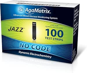 Amazon.com: WaveSense Jazz Test Strips, 100 Count Box, by AgaMatrix ...