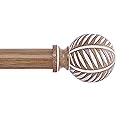 Amazon.com: HTZON Wood Curtain Rods 48 to 84 Inch,1 Inch Boho ...