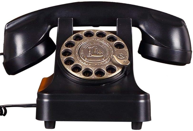 LXDDP Téléphones Téléphone Vintage Mural/Téléphone Rétro Cadran Rotatif ...