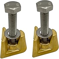 Amazon.com: Poolzilla 2 Pack Bronze Wedge Assembly for 4" Rail Anchors ...