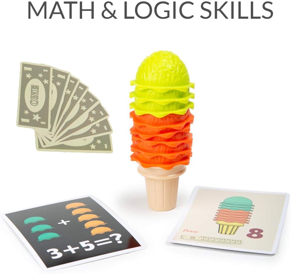 TOP BRIGHT Ice Cream Play Set – Math and Logic Game – Ice Cream Scoop ...