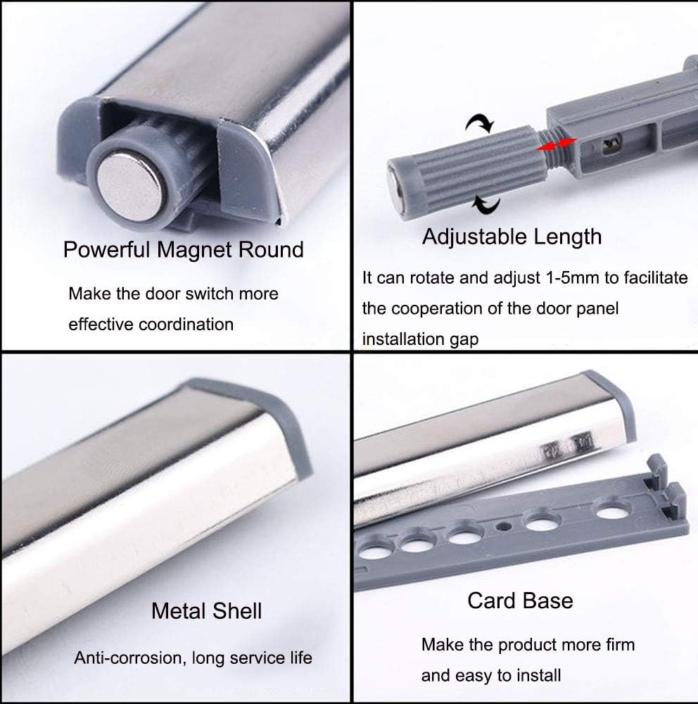 SPTwj 10 Pack Push to Open System Damper Buffer Hinges Magnetic Catch ...