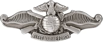 Amazon.com: Navy Fleet Marine Force FMF Badge Silver Oxide Finish ...