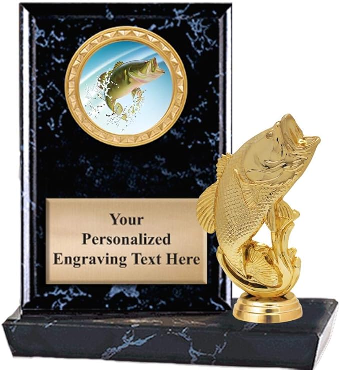 Amazon.com : Crown Awards 6"X6" Fish Largemouth Bass Plaque Award ...