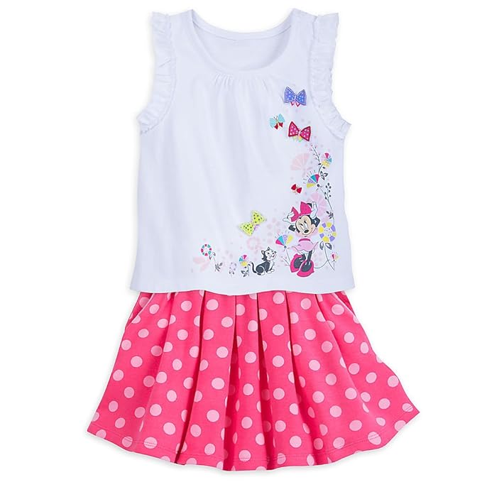 Amazon.com: Disney Minnie Mouse Skirt Set For Girls Size 3: Clothing