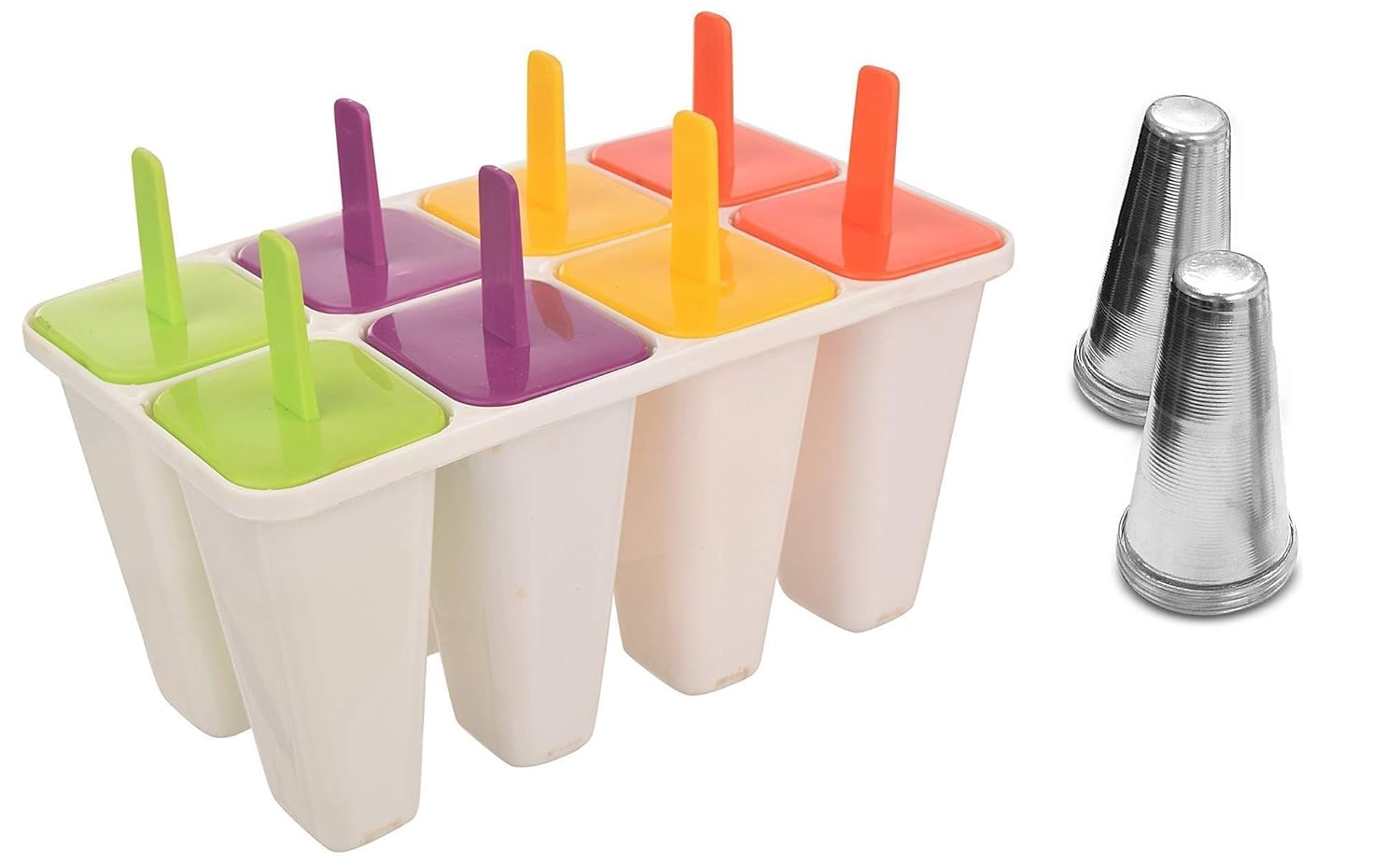 Buy MAM CREATIONS KULFI Mould with 2 Aluminium Kulfi Mould (65ml ...