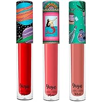 Yuya - Paquete 3 labiales líquidos (Sirena,Mi Amor,Te quiero) : Amazon.com.mx: Belleza