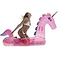 Amazon.com : FUNBOY Clear Giant Inflatable Glitter Unicorn, Luxury Float for Summer Pool Parties ...
