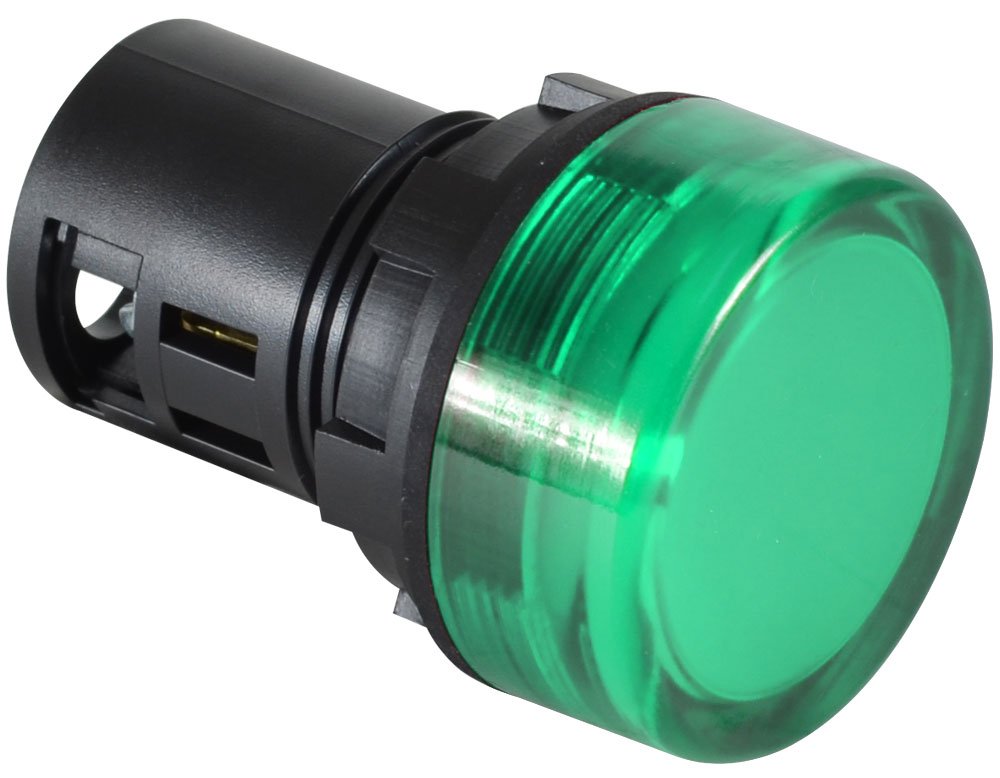 Full Voltage 110V Green Color LED 22mm IEC c3controls W22UNR-120LG-WNLG ...