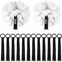 Cheer Pom Tags 24 Pcs Cheerleader Pom Poms Name Tag Blank Gear Tags ...