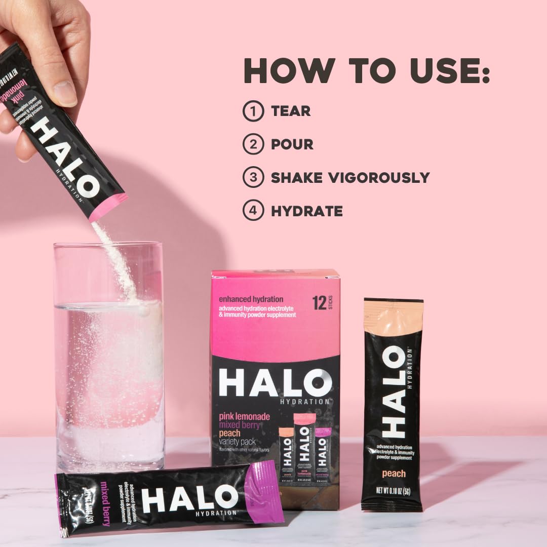 Mua HALO Hydration - Electrolyte Drink Mix | Hydration Powder Packets ...