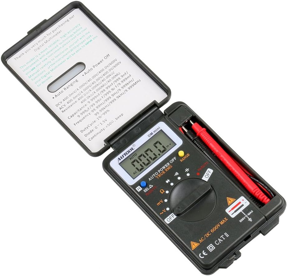 AUTOOL DM mini DMM Integrated Personal Handheld Pocket Mini Digital ...
