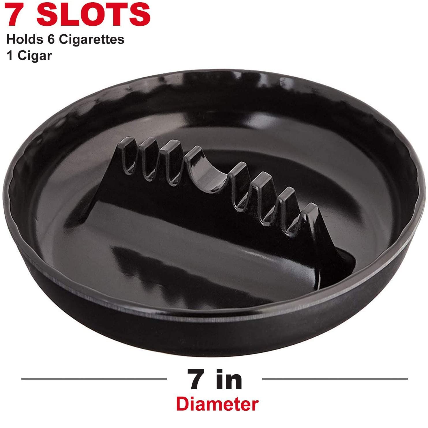 4 Pack Plastic Ashtray for Cigarettes Indoor Outdoor Large Tabletop ...