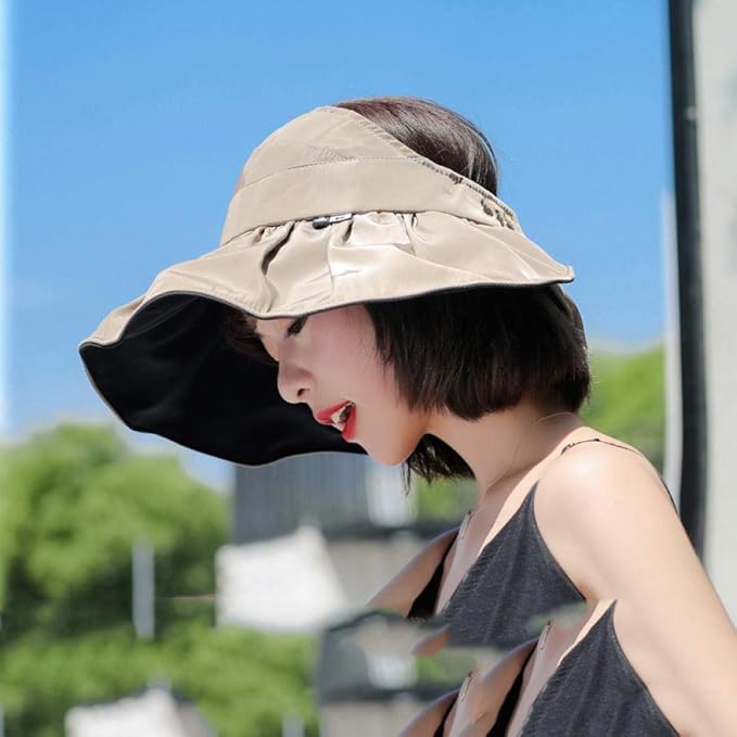 Gorro Bucket Bucket Hat Sombrero para el Sol versátil Cubierta Cara ...