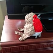 Knitted Robin & Yule Log Knitting Pattern eBook: Clare Scope-Farrell ...