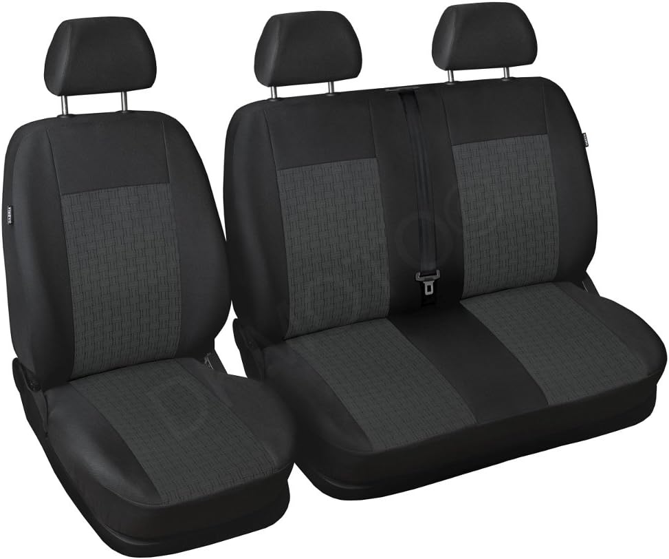 DKMOTO DK541AP1 Tailored Van Seat Covers for Ford Transit Custom without Fold Down Table – BigaMart