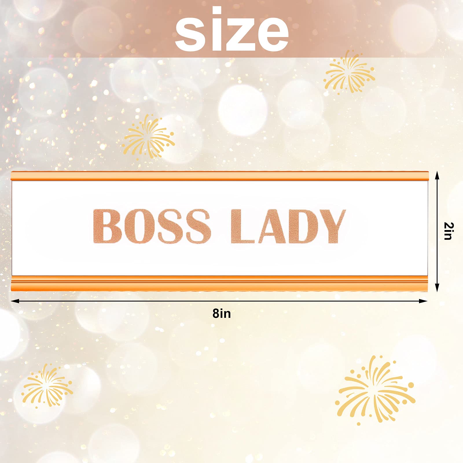 Mua Boss Lady Sign Rose Gold Boss Sign Acrylic Boss Lady Plate White ...