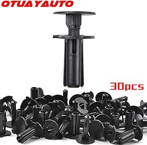 Amazon.com: OTUAYAUTO 30PCS Mud Flap Fasteners Clips - 7mm Trim Bumper ...