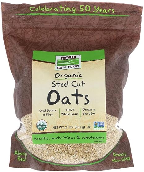 Now Foods Organic Steel Cut Oats, 907g: Amazon.co.uk: Grocery