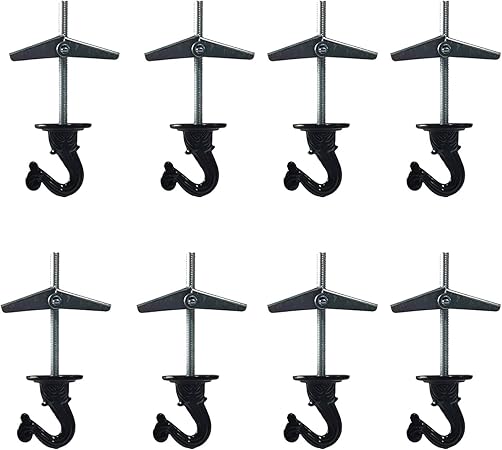 8 Sets Ceiling Hooks for Hanging Plants, Heavy Duty Swag Hook with ...
