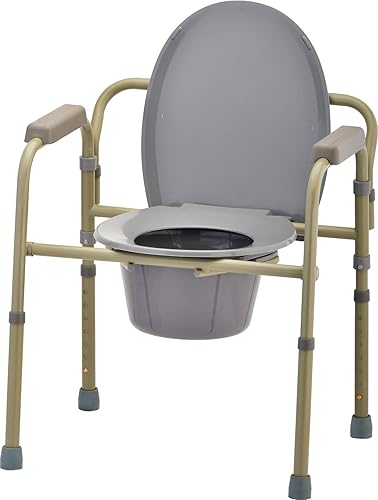 NOVA Medical Products Folding Commode, Over Toilet and Bedside Commode ...