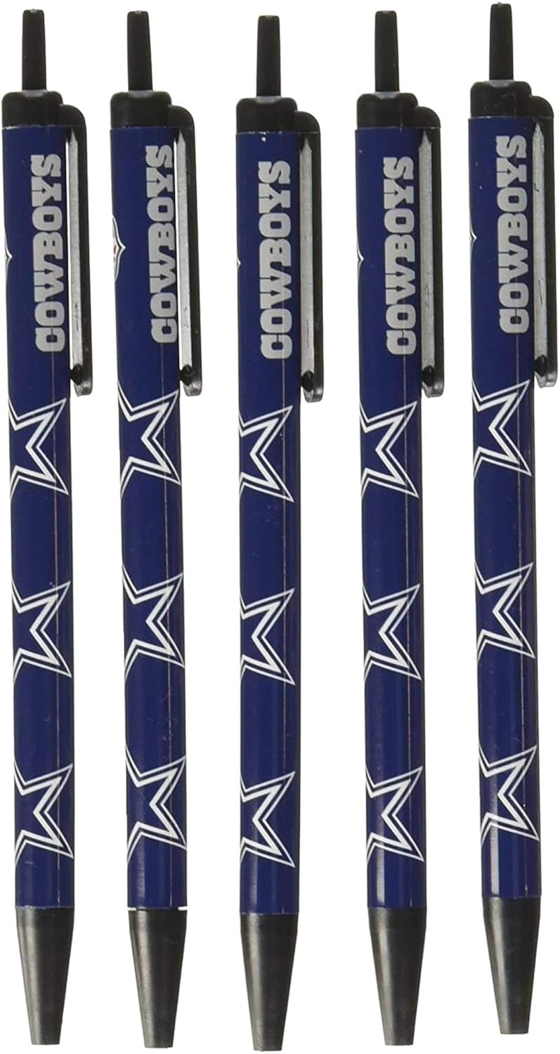 Amazon.com : Dallas Cowboys NFL 5 Pack Pen Set : Clothing