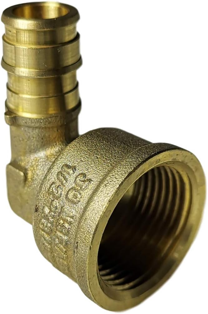 1 PIECE XFITTING 1/2" PROPEX X 3/4" FEMALE NPT ELBOW, EXPANSION F1960, PEX A, LEAD FREE BRASS ...