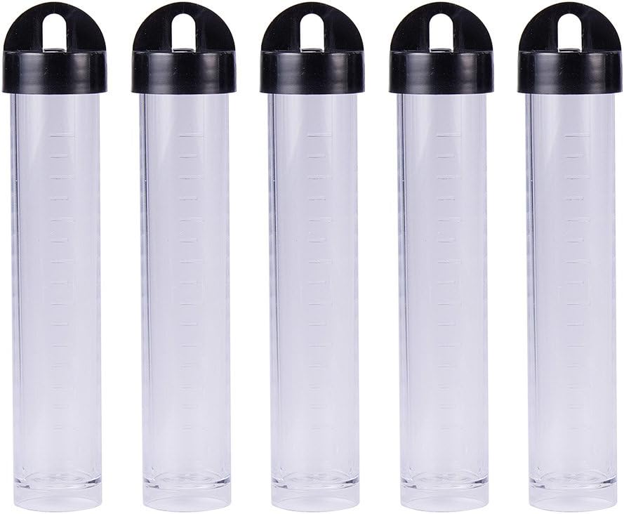 BENECREAT 30PCS 25ml Clear Plastic Tube Lab Bead Containers Test Tube ...