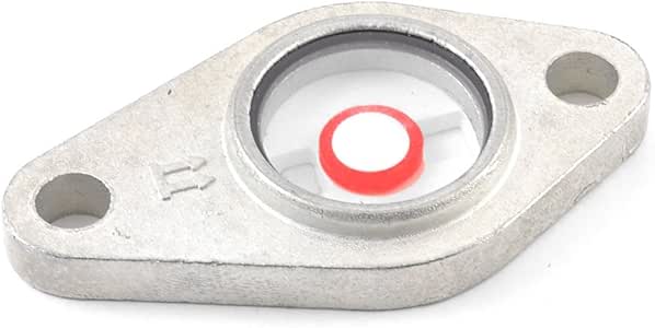 uxcell Screw Fixed Metal 9mm Diameter Bore Oil Level Sight Glass for ...