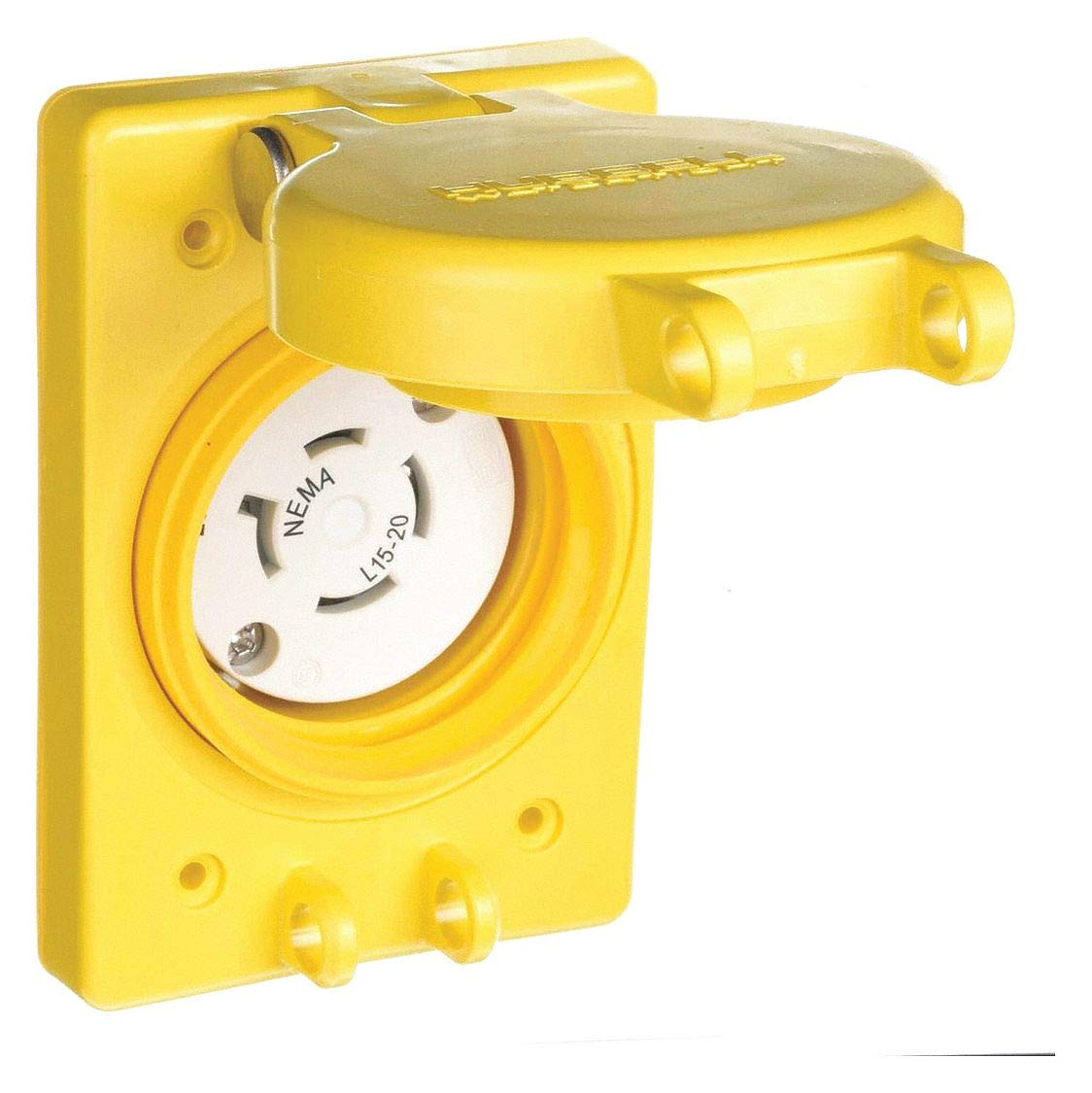 Watertight Locking Receptacle, 20, Yellow: Amazon.com: Industrial ...