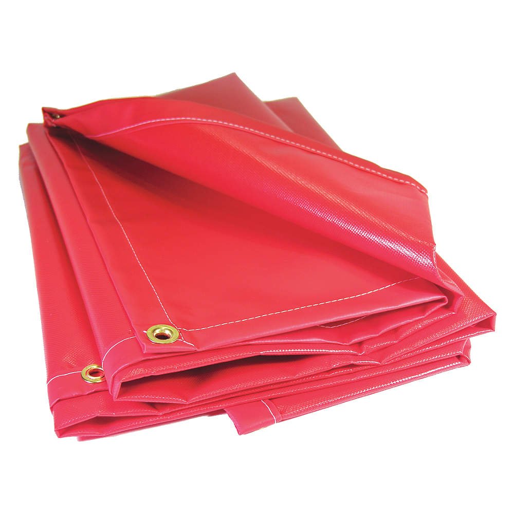 Tarp, Red, 3 x 20 ft. 4 in. Cut Size, Brass: Amazon.com: Industrial ...