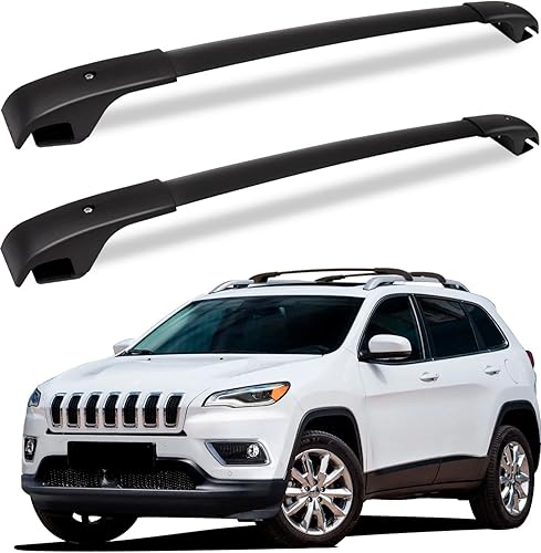 Roof Rack Cross Bars Compatible with Jeep Cherokee 2014-2023 Aluminum ...