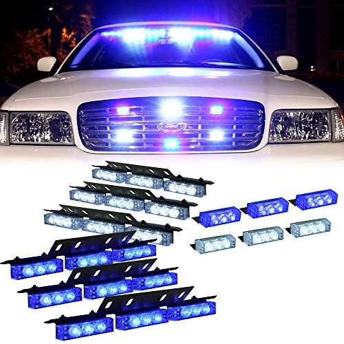 Compare Price: police led lights blue and white - on StatementsLtd.com